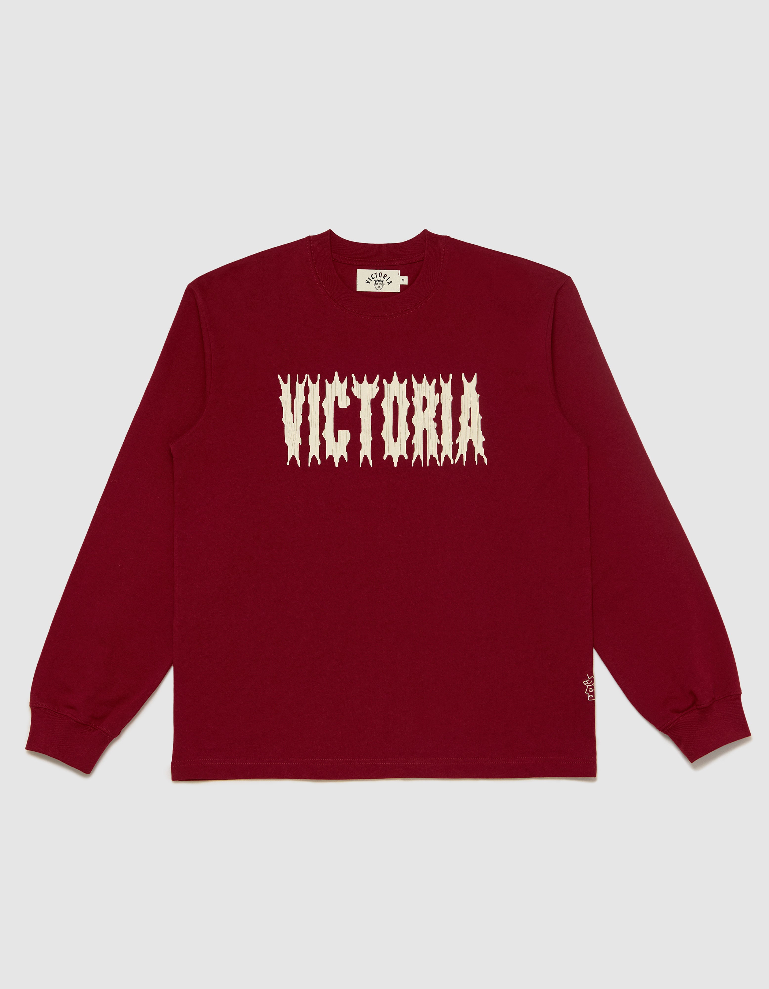 SPIKEY SCRIPT L/S TEE – VICTORIA HK